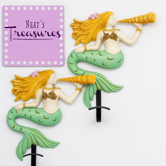 C2C Design | Accents | C2c Design Mermaid Seashell Trumpet Resin ...